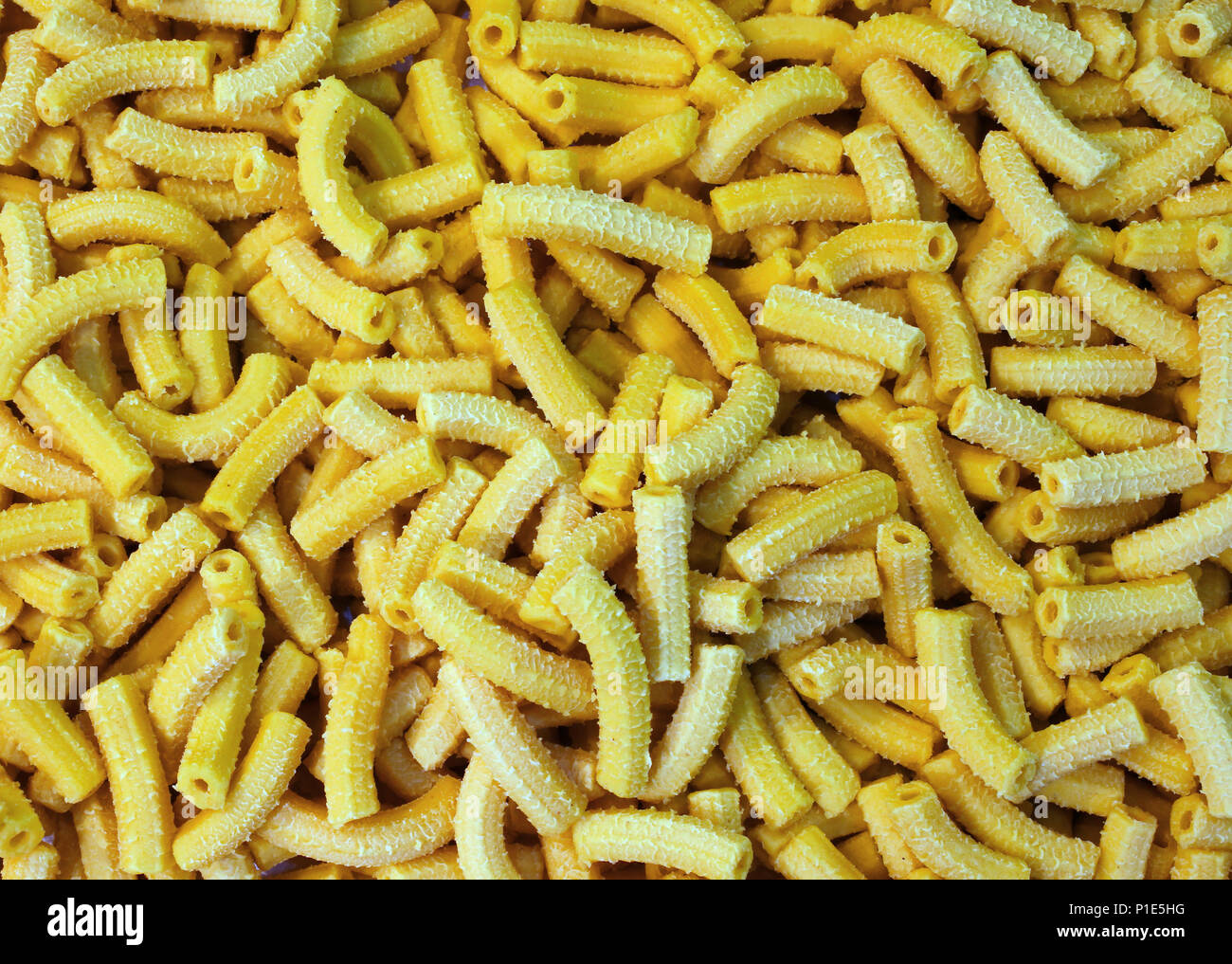 macaroni made with fresh eggs in the restaurant of Central Italy Stock ...