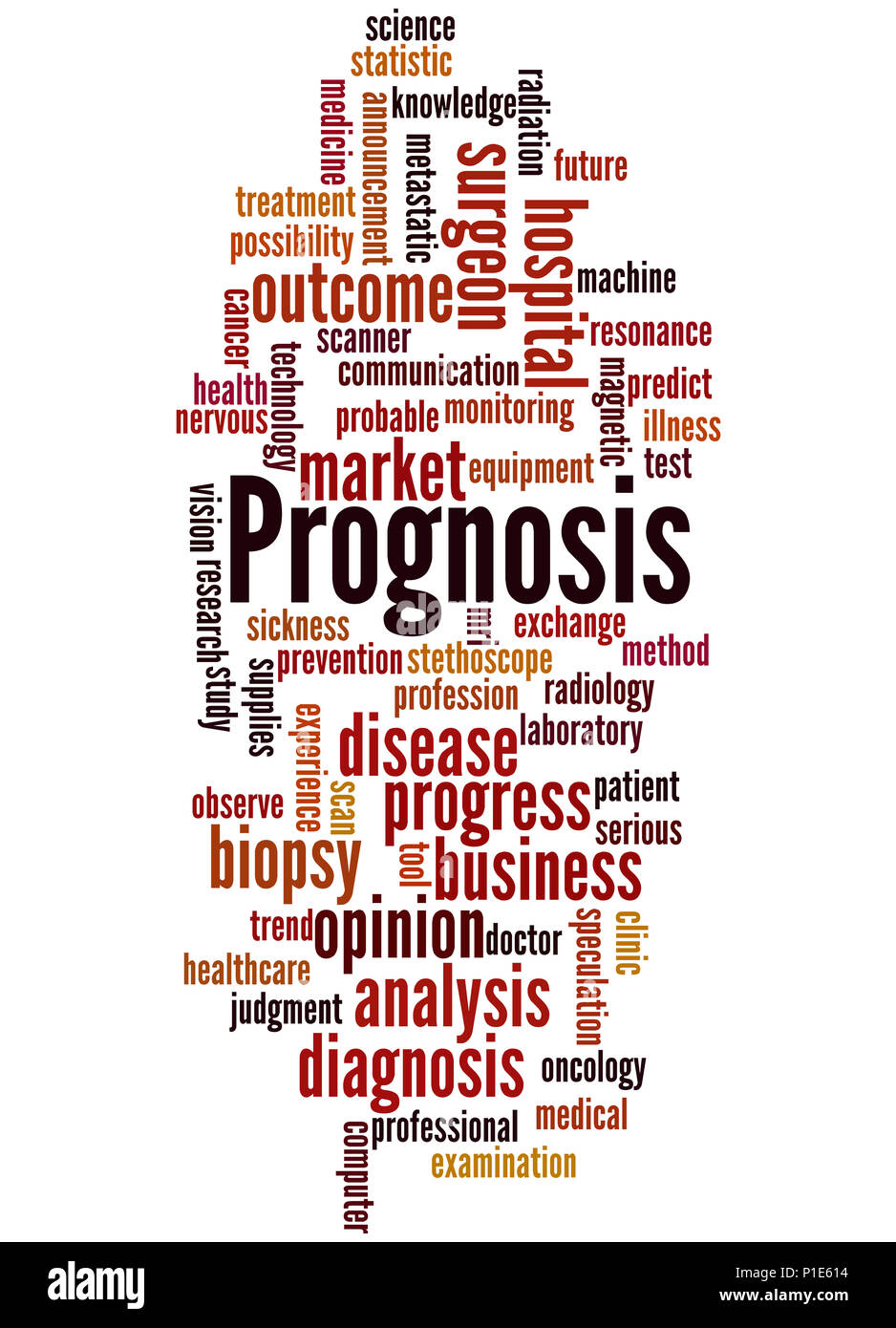 Prognosis, word cloud concept on white background Stock Photo - Alamy