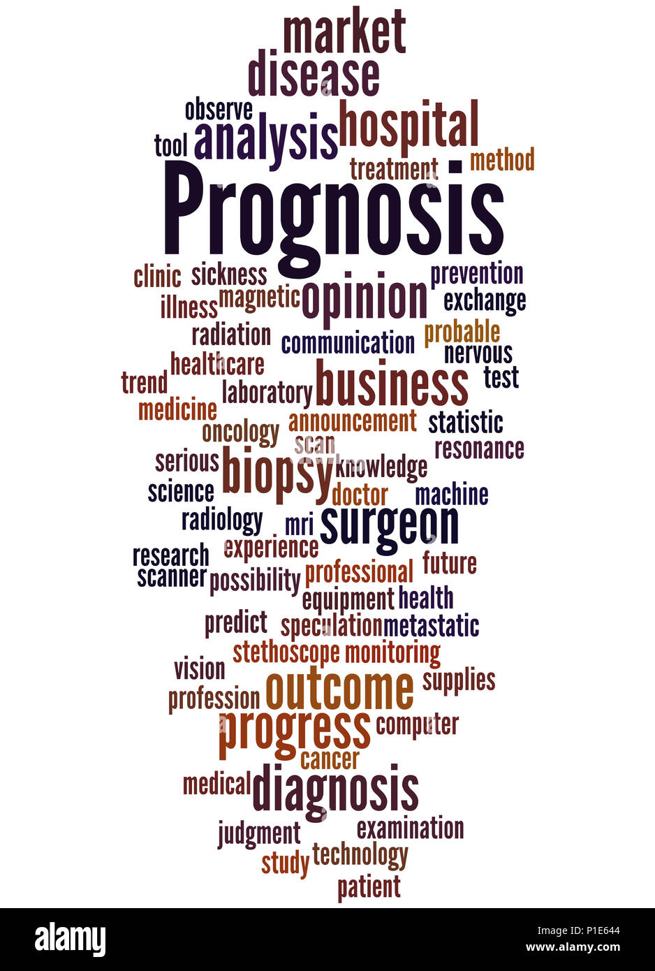 Prognosis, word cloud concept on white background Stock Photo - Alamy
