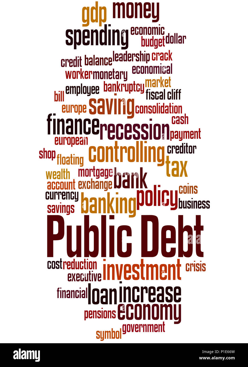 Public debt, word cloud concept on white background Stock Photo - Alamy