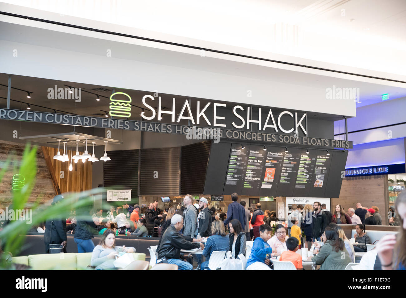 Philadelphia, Pennsylvania, May 19 2018:Shake Shack store front in ...