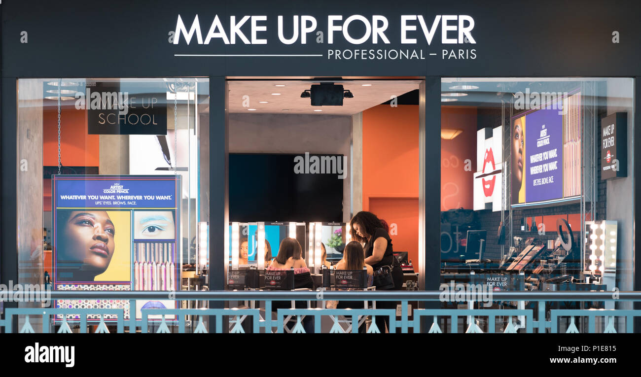 Philadelphia, Pennsylvania, May 19 2018: Make Up For Ever store in ...