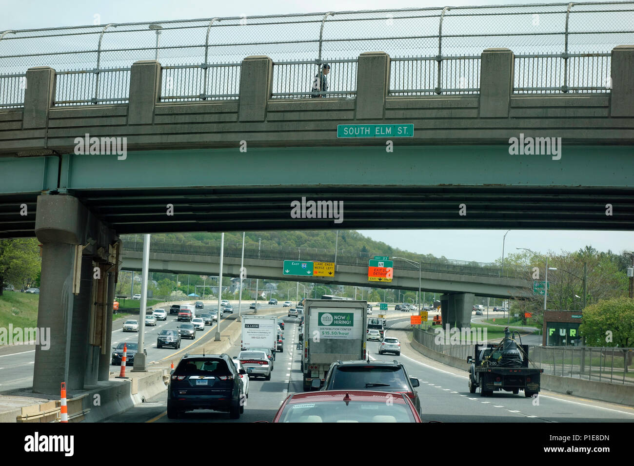 Interstate highway 84 at Danbury in Connecticut, USA Stock Photo - Alamy