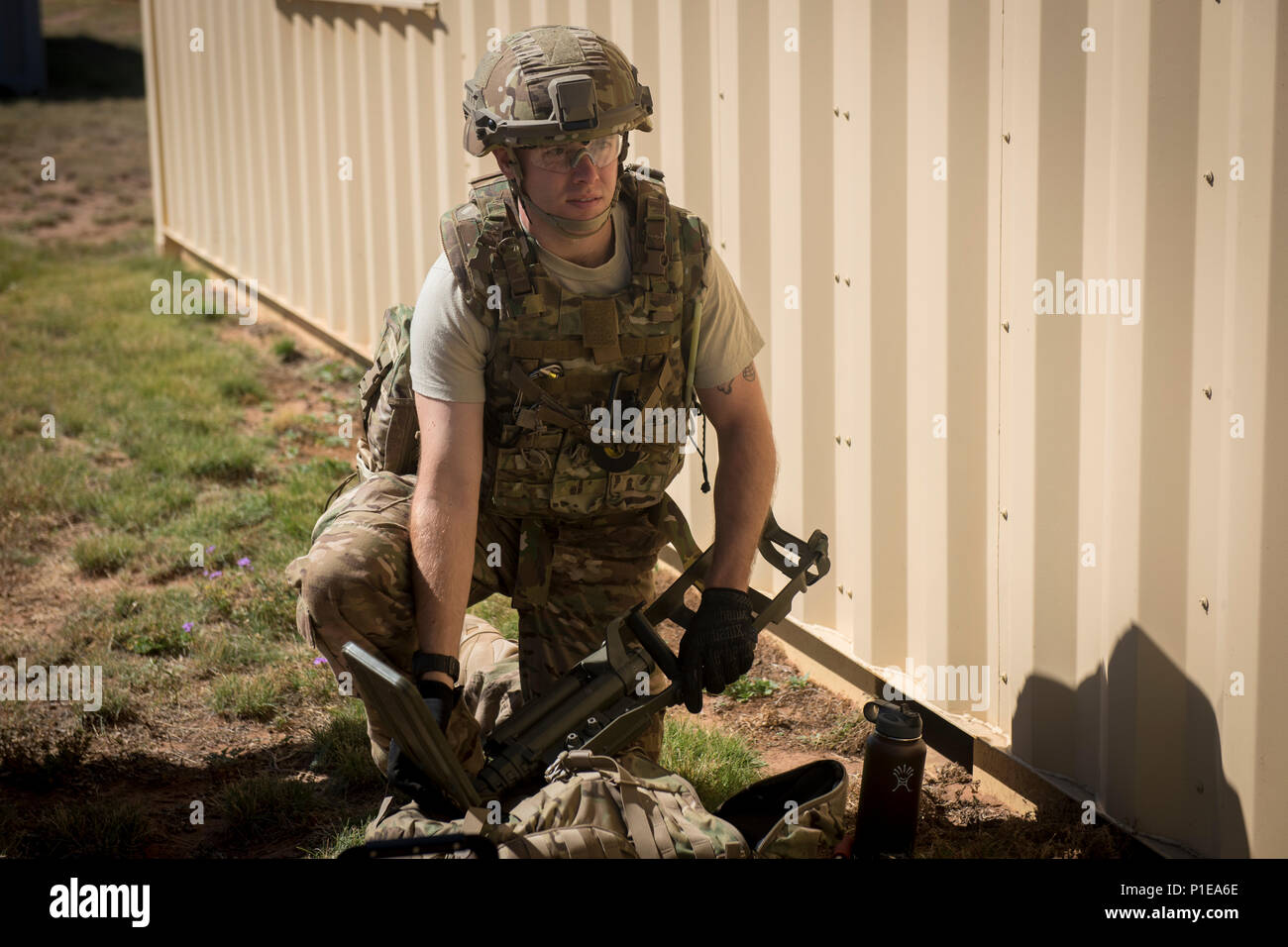 An Explosive Ordnance Disposal technician with the 27th Special ...