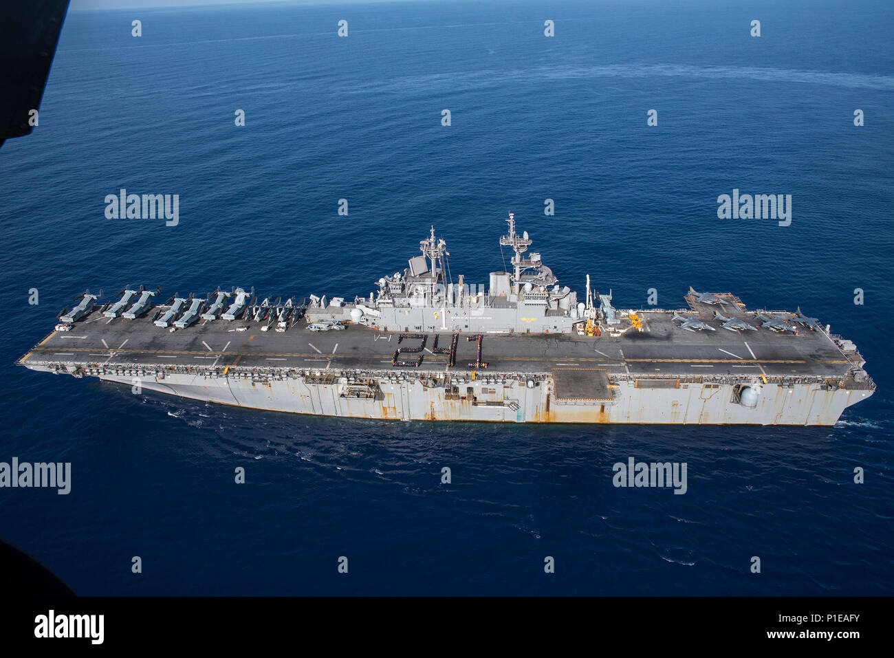 161012-N-TO519-208 MEDITERRANEAN SEA (Oct. 12, 2016) Sailors celebrate ...