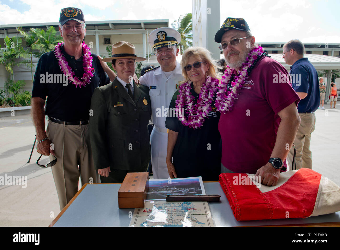 161013-N-QE566-003 PEARL HARBOR (October 13, 2016) (Right to Left) John ...