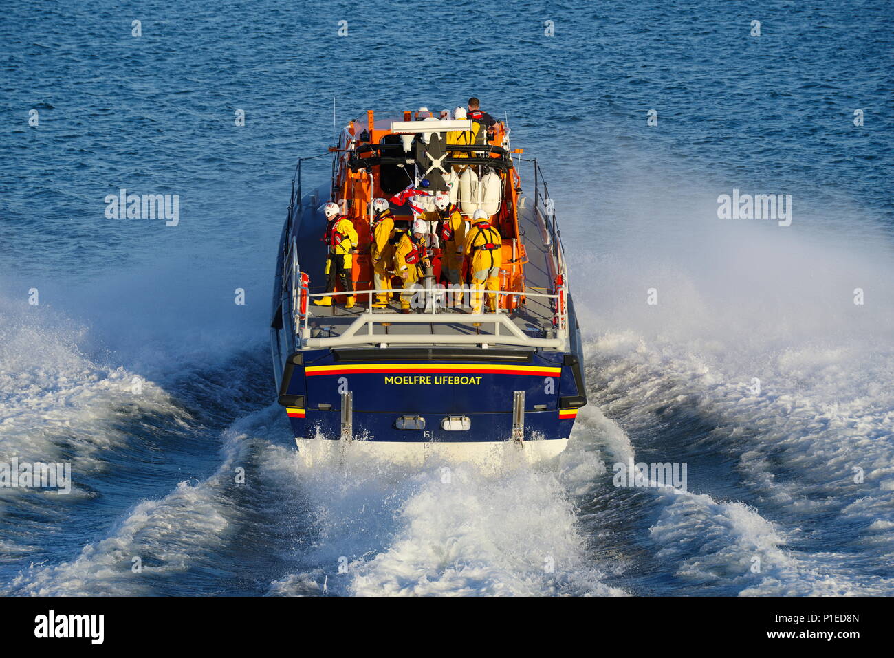 Moelfre Lifeboat Kiwi, Launch Stock Photo - Alamy