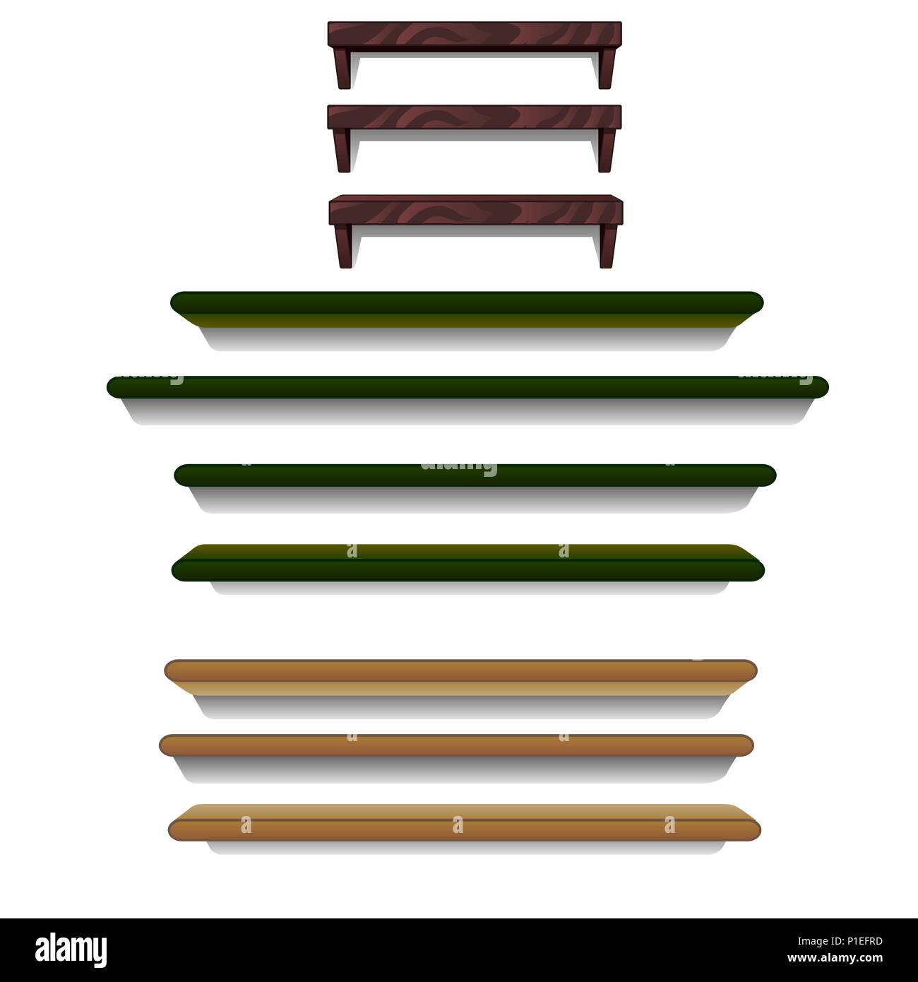 Empty Wall Shelf Clipart