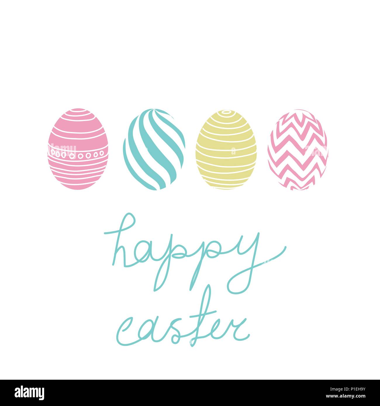 Happy Easter Card Stock Vector Image & Art - Alamy