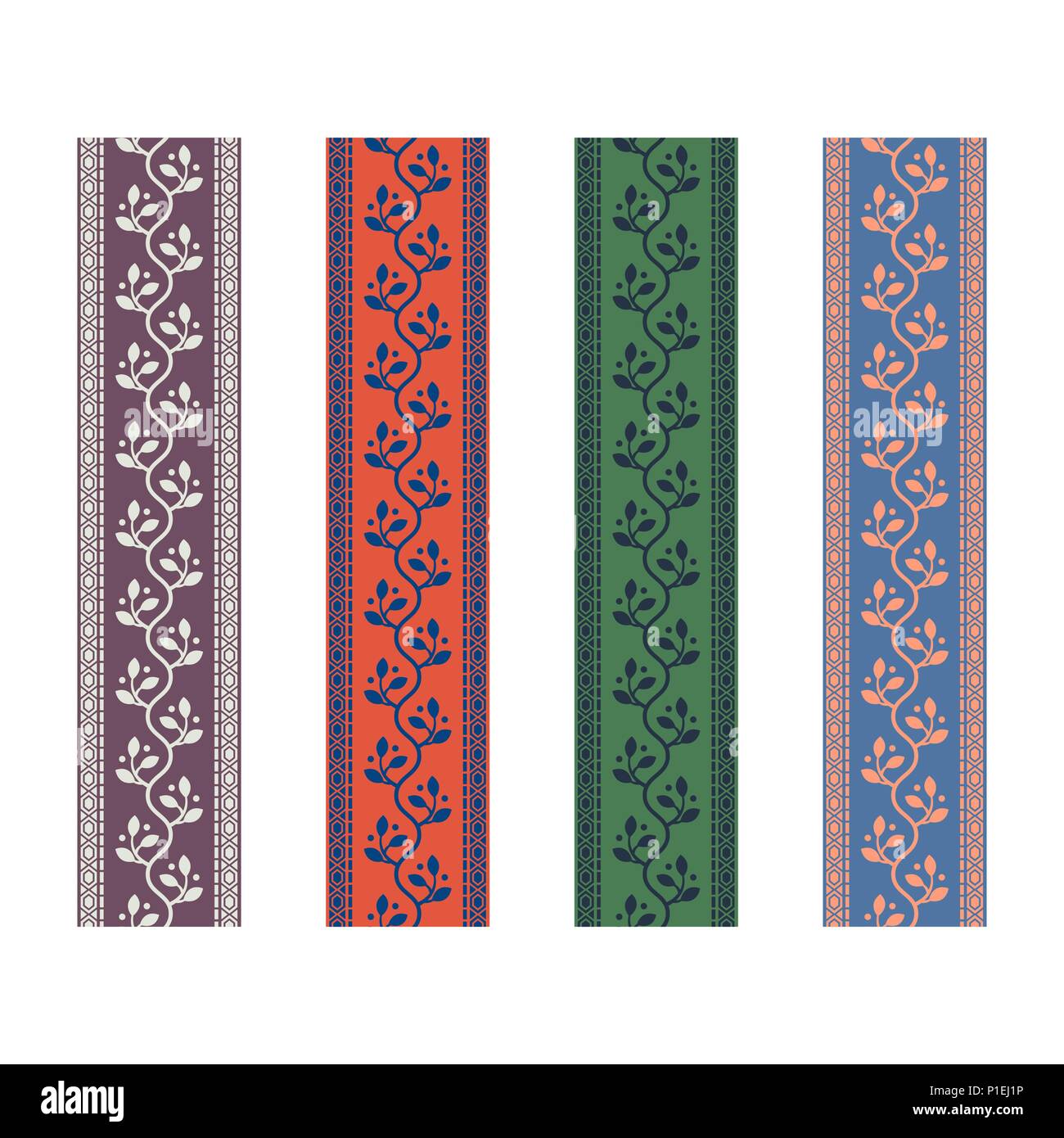 Indian border pattern hi-res stock photography and images - Alamy