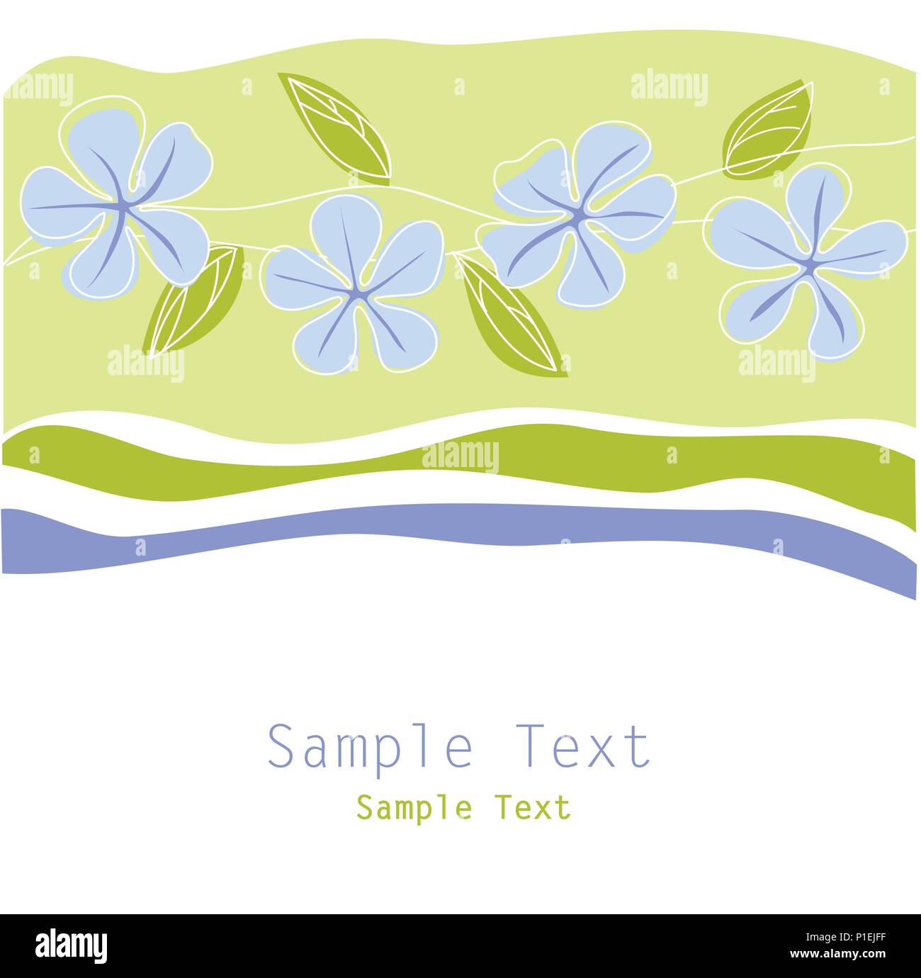 Floral sample text Stock Vector Images - Alamy