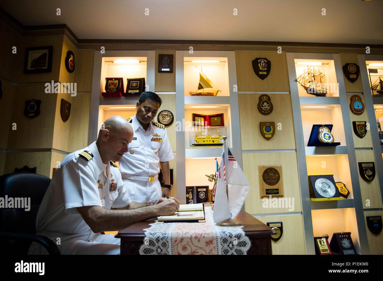 161017-N-JH293-048 KOTA KINABALU, Malaysia (Oct. 17, 2016) Capt. Nathan ...