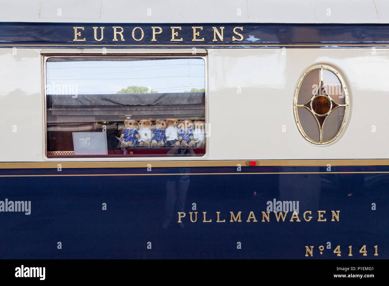 Venice Simplon Orient Express luxury train in Venice, St Lucia Station ...