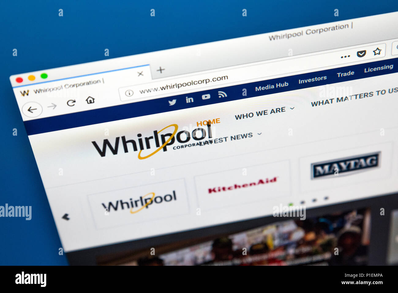 Whirlpool corporation logo hi-res stock photography and images - Alamy