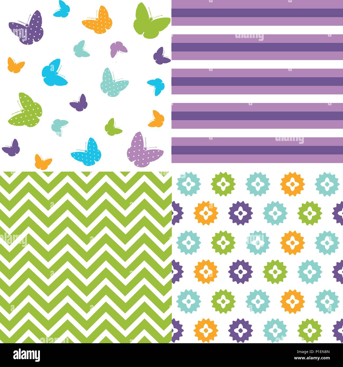 Scrapbook florals Stock Vector Images - Alamy