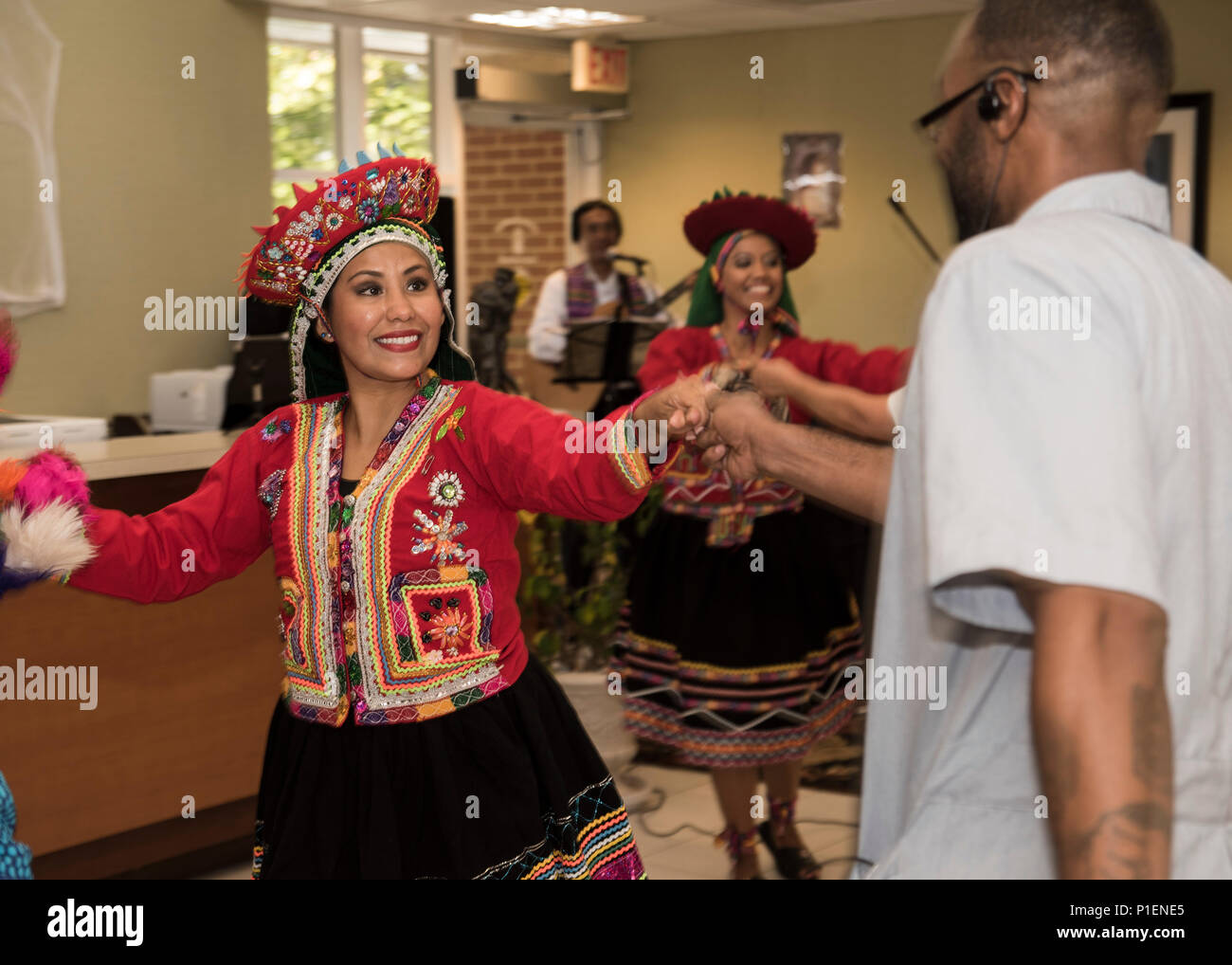 Local dancers dance during the Navy Lodge Bethesda Diversity Event Oct ...