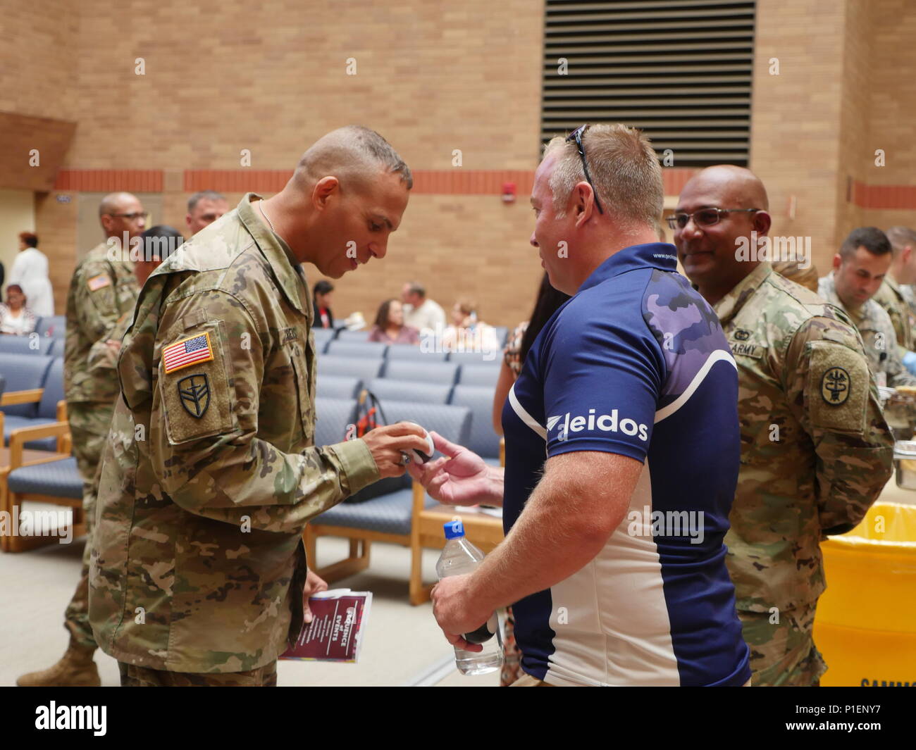 Brooke Army Medical Center Command Sergeant Major Albert Crews inspects ...