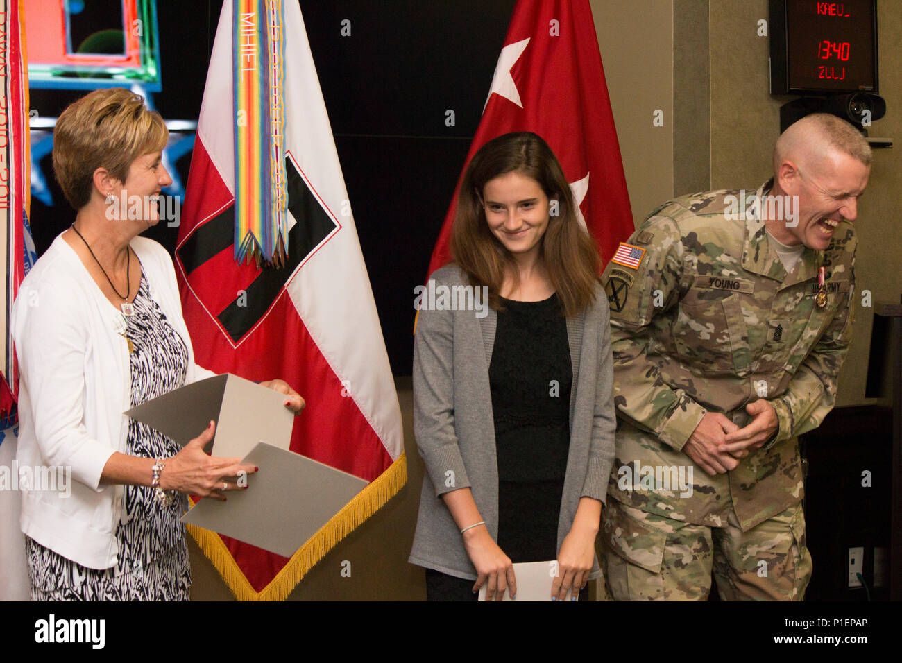 Chelsea Young, daughter of First Army’s Command Sgt. Maj. Sam K. Young ...
