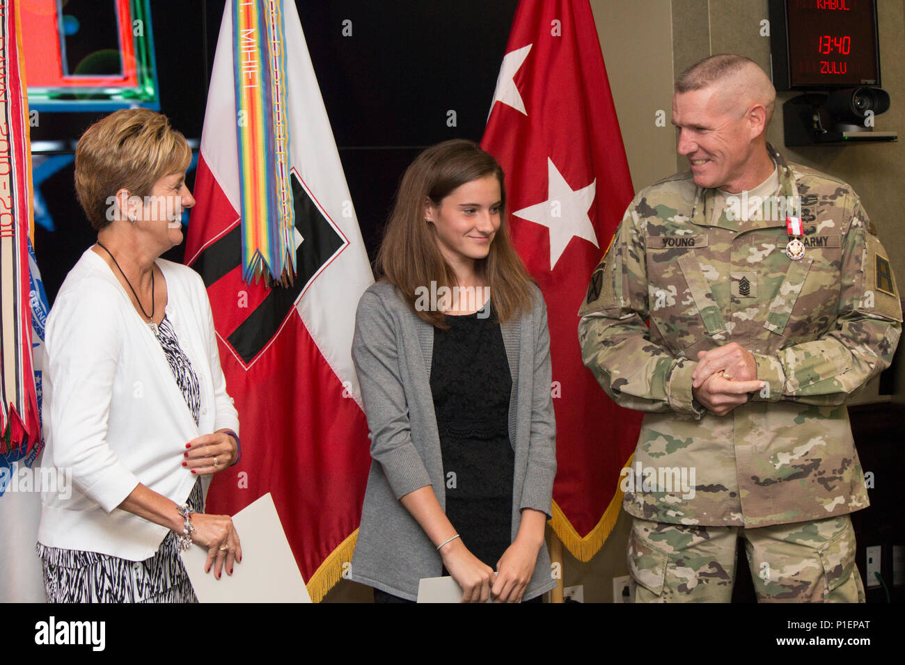 Chelsea Young, daughter of First Army’s Command Sgt. Maj. Sam K. Young ...