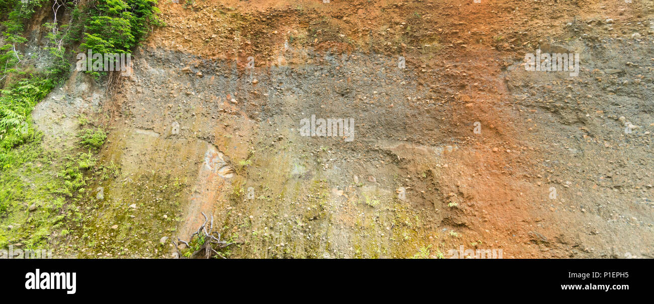 The layers of sediment and rocks are naturally colorful Stock Photo - Alamy