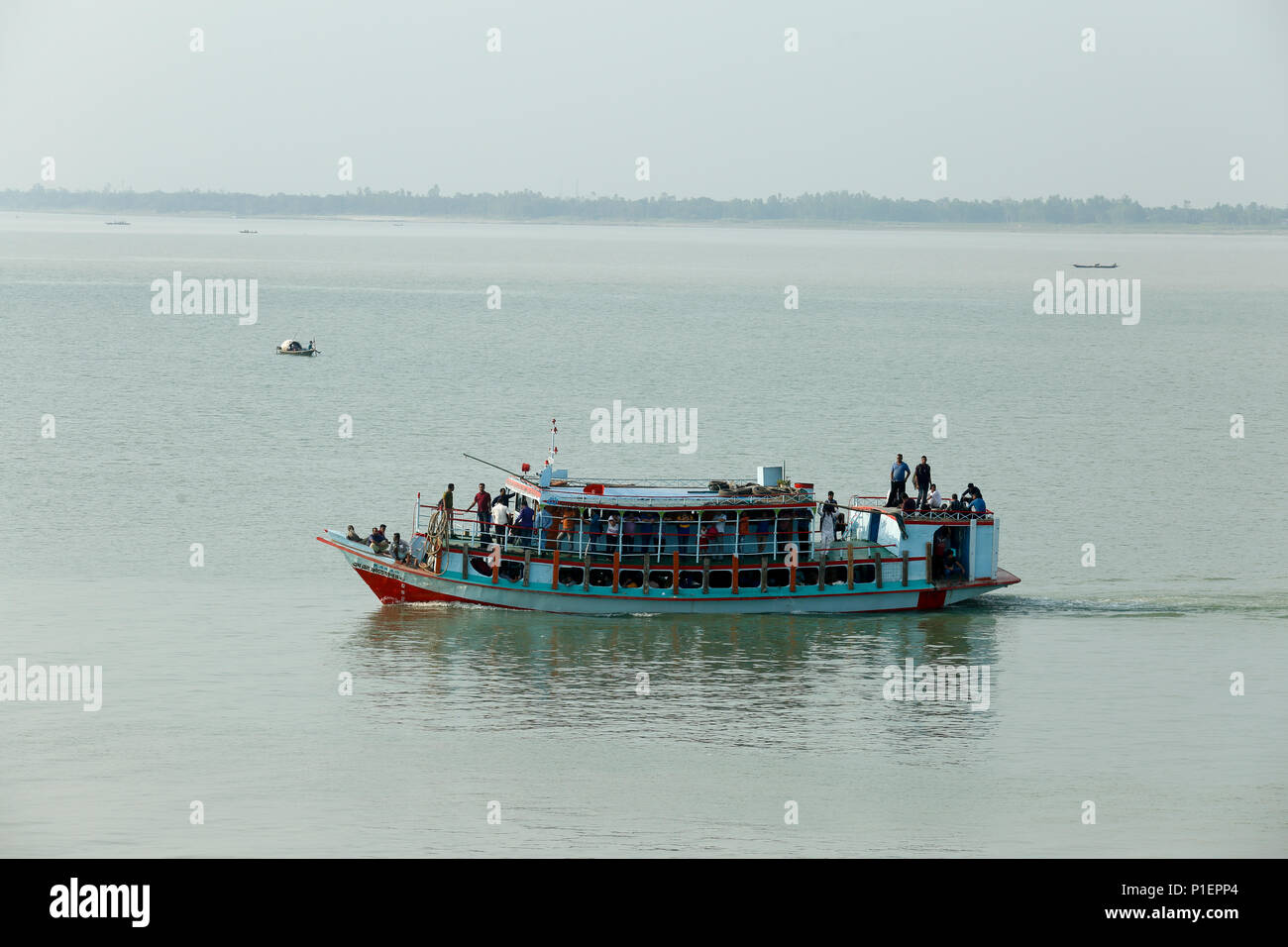 Ferry boat on the Padma River, Munshiganj, Bangladesh Stock Photo - Alamy