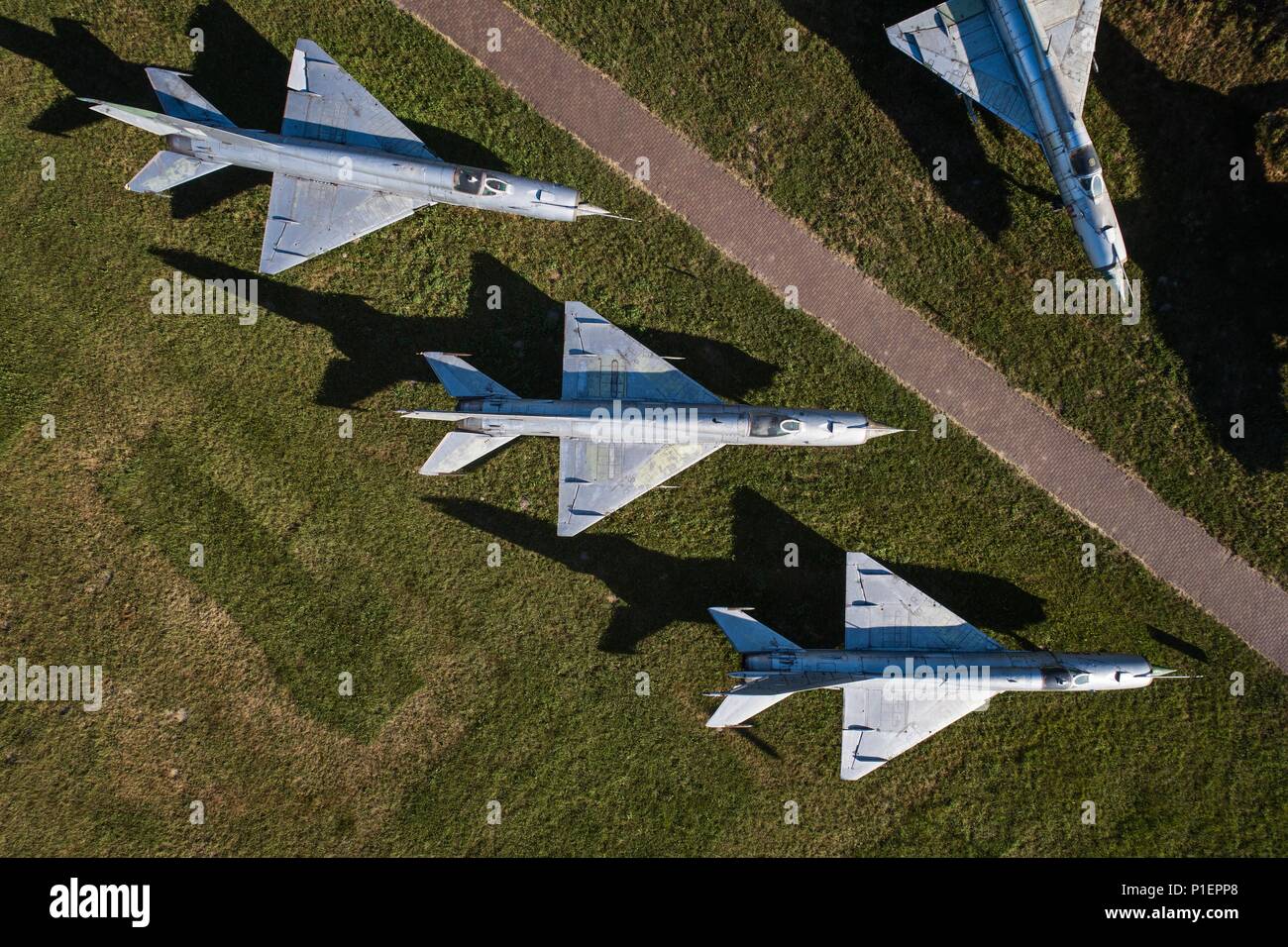 Old jet fighters hi-res stock photography and images - Alamy