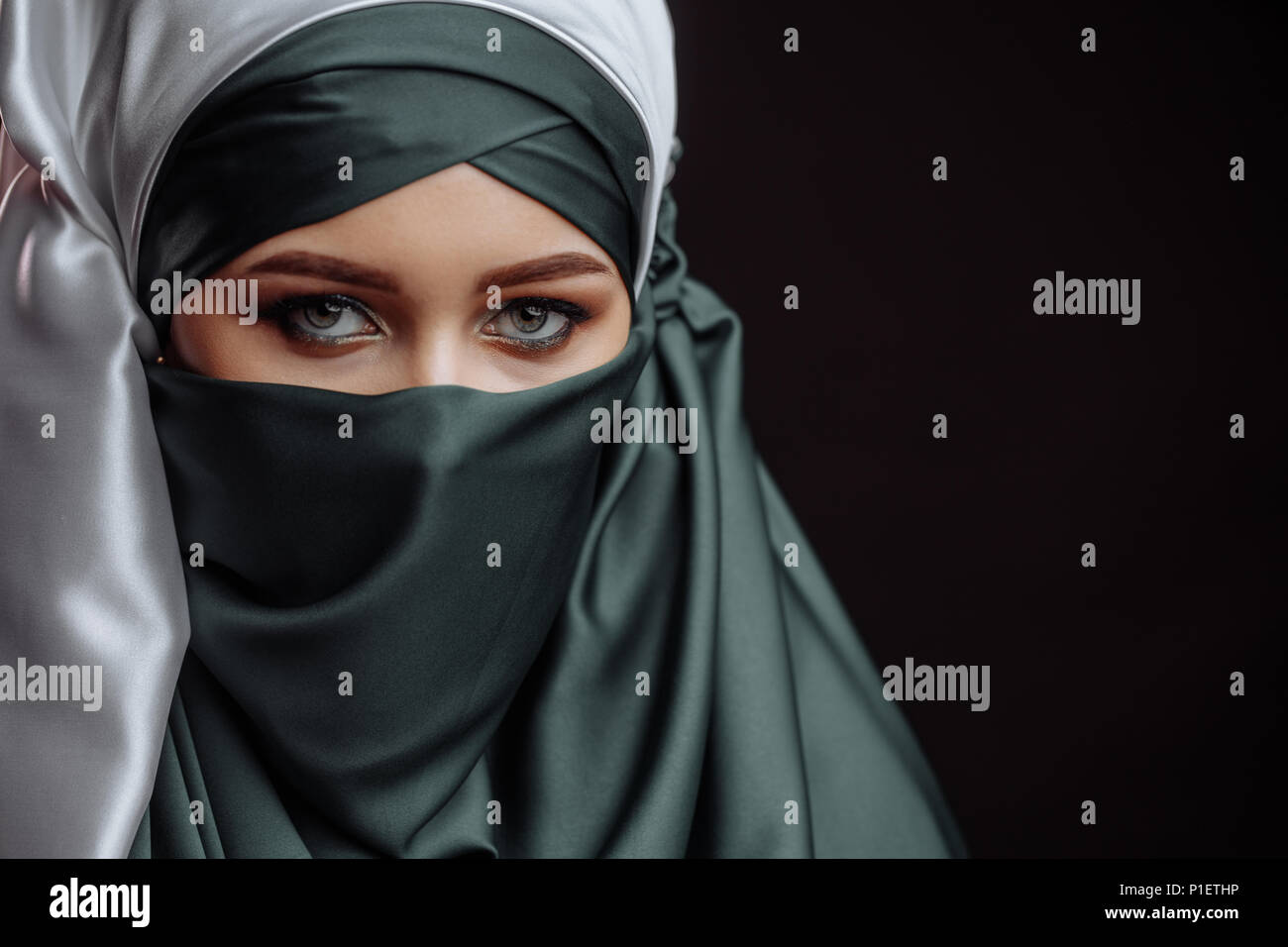 copy space. devout Muslim female Stock Photo - Alamy