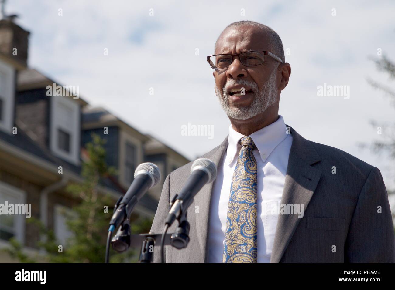 Philadelphia, PA, USA - June 7, 2018; State Senator Art Haywood speaks ...