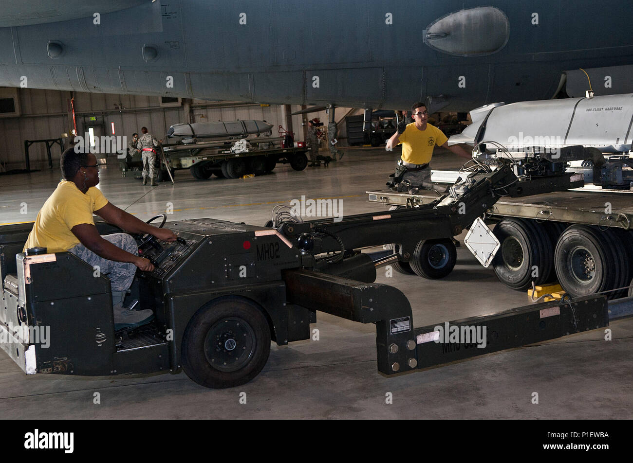 (Left to right) Senior Airman Gerald Kimeu, left, and Staff Sgt. Alex ...