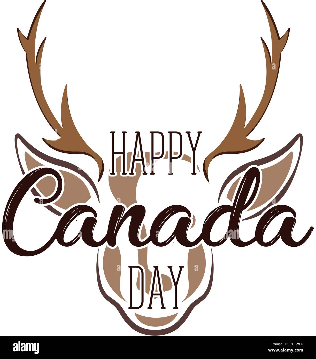 Isolated moose avatar. Canada day Stock Vector Image & Art - Alamy