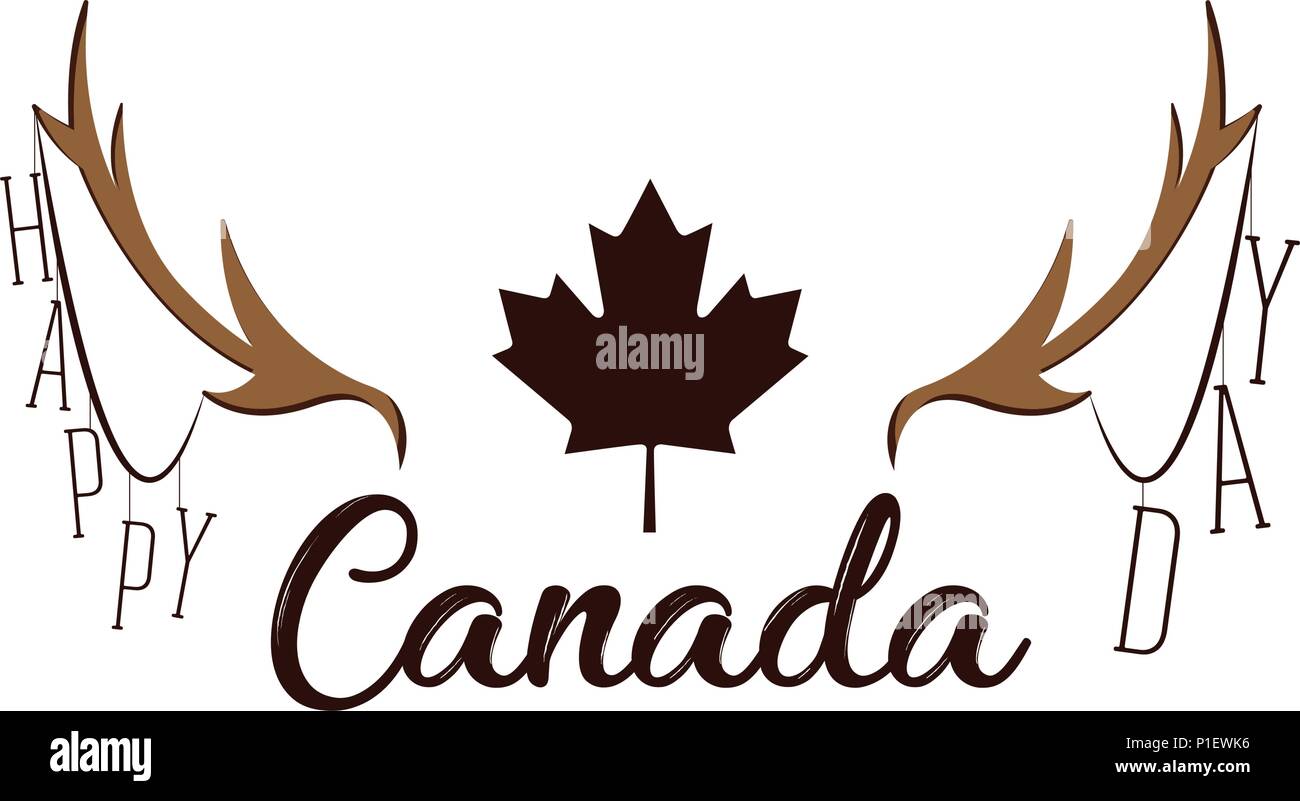 Happy canada day moose hi-res stock photography and images - Alamy