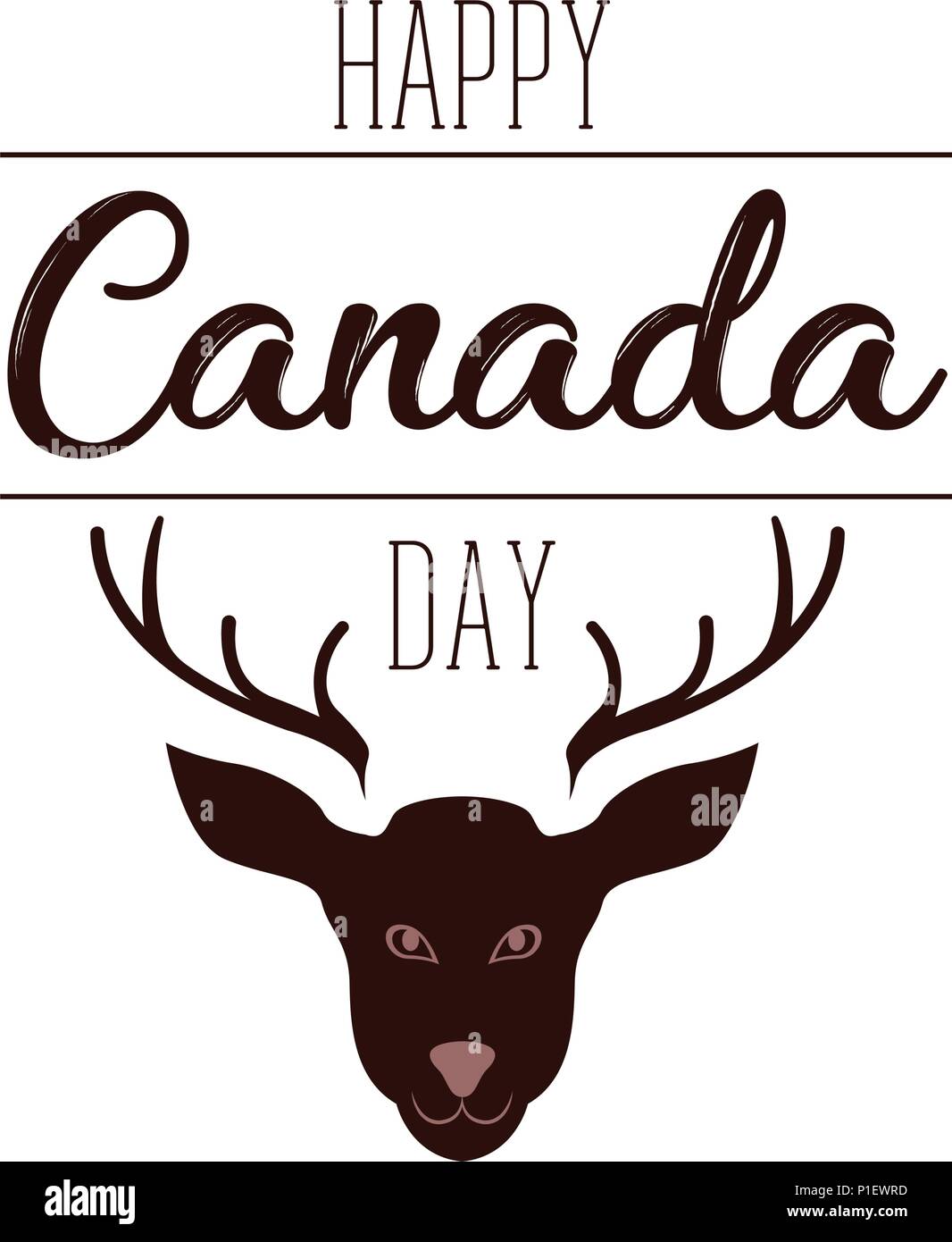 Isolated moose avatar. Canada day Stock Vector Image & Art - Alamy