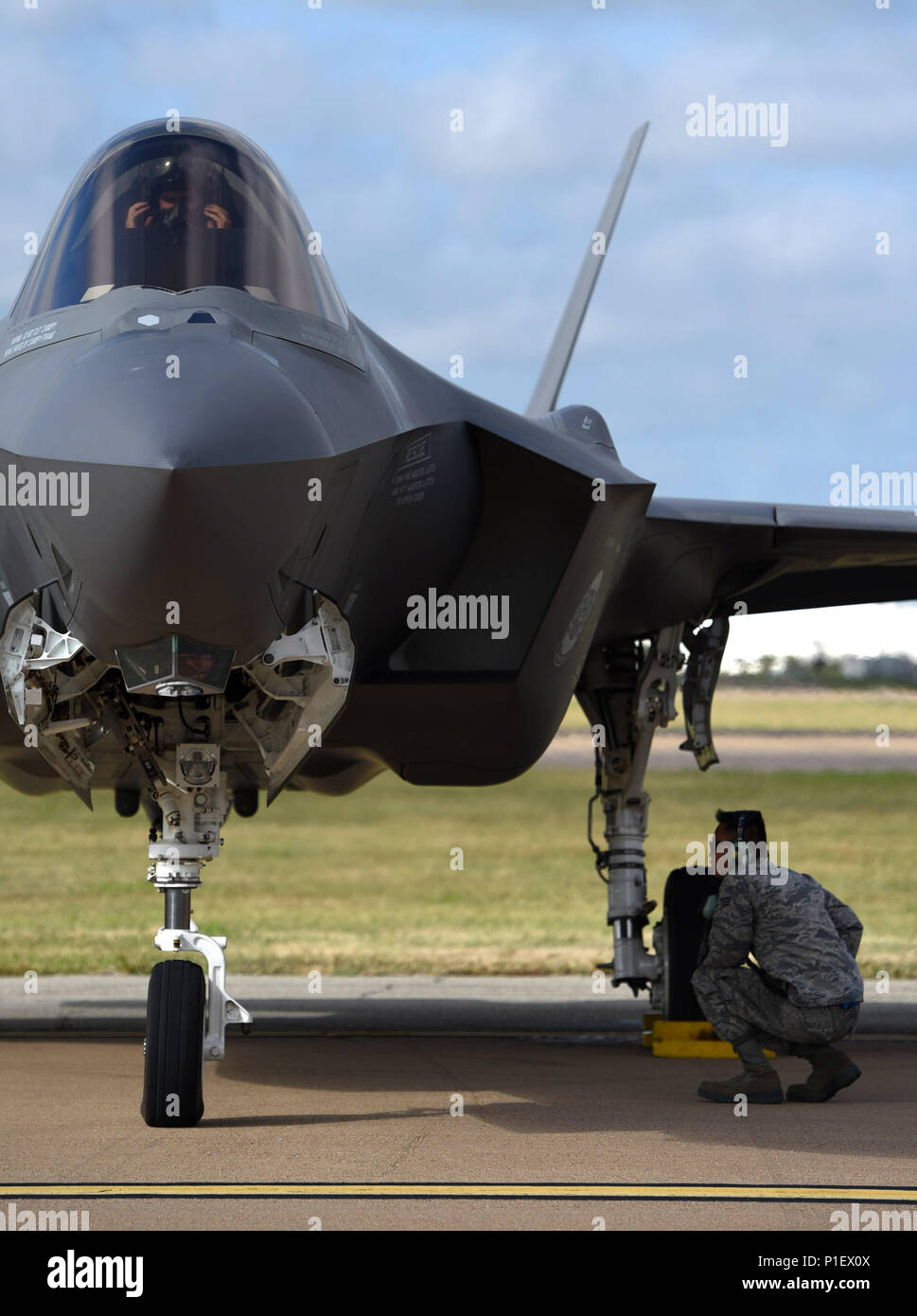 U.S. Air Force Maj. Bradley Zimmerman, 58th Fighter Squadron F-35A ...