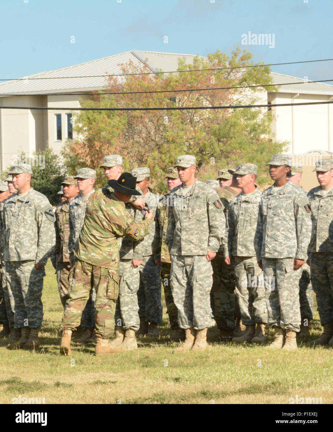 U.S. Army Capt. Lucas Hamilton, commander 249th Transportation Company ...