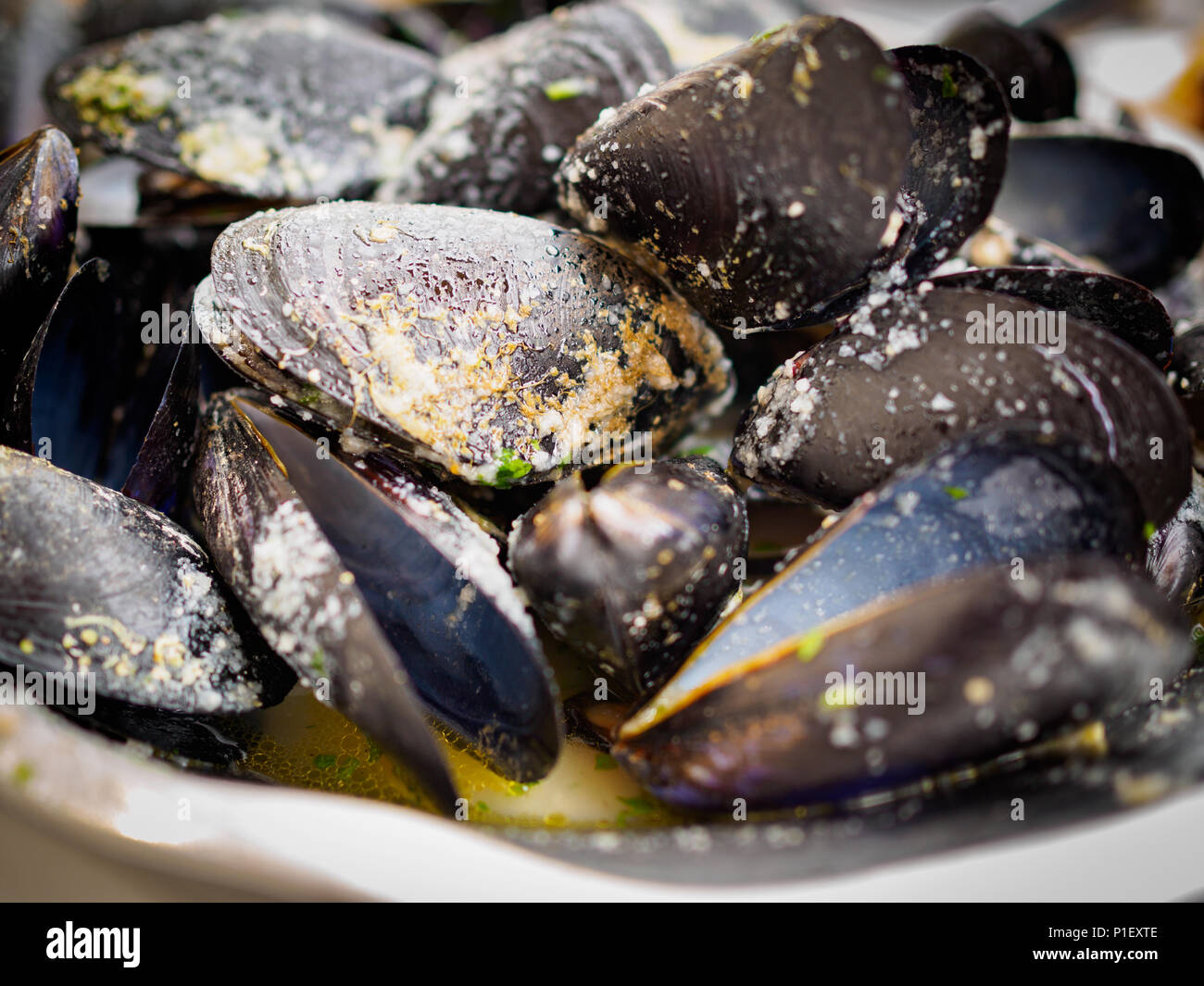 Mussels plate hi-res stock photography and images - Alamy
