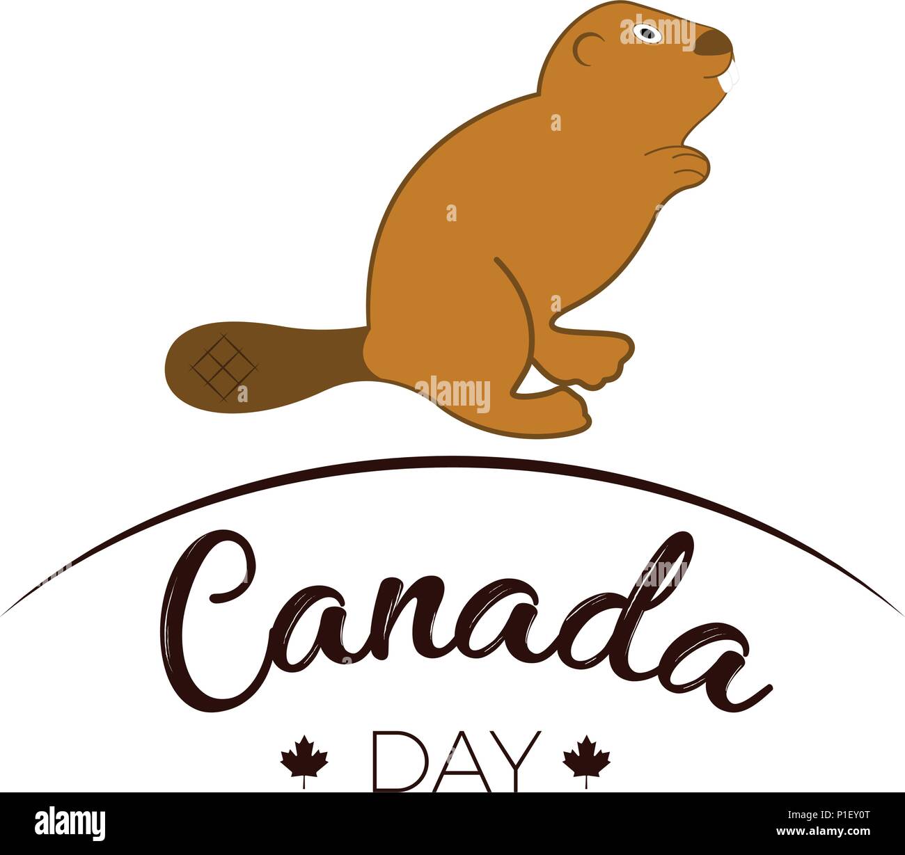 Isolated beaver. Canada day Stock Vector Image & Art - Alamy