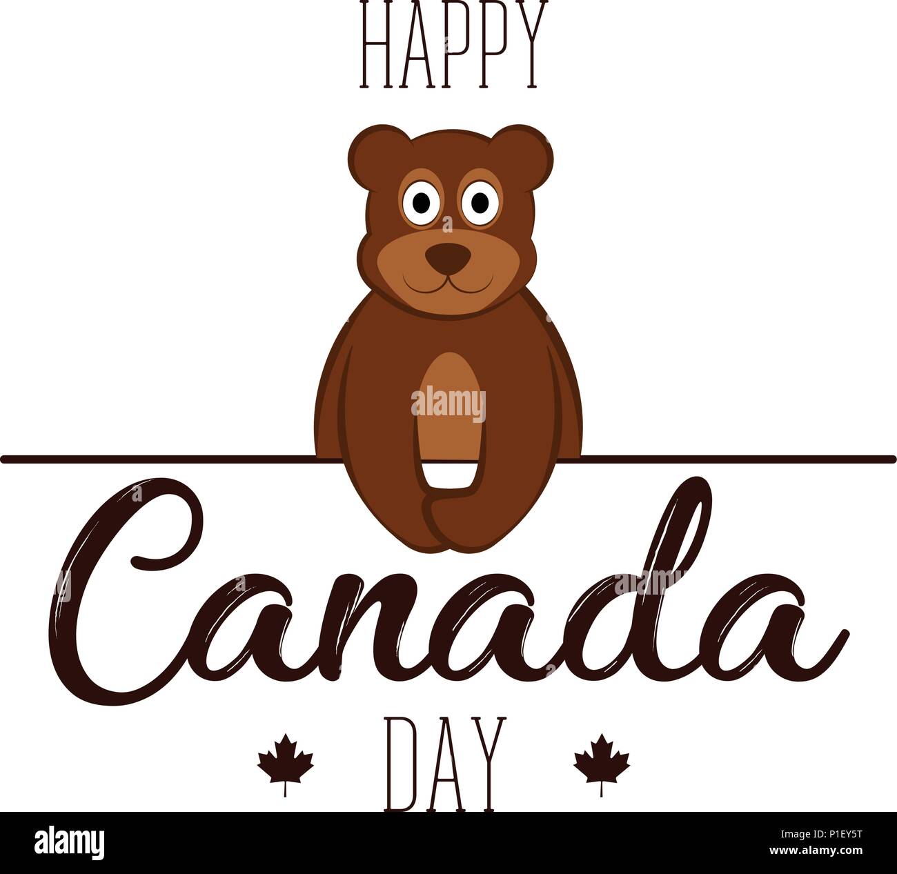 National animal of canada Stock Vector Images - Alamy
