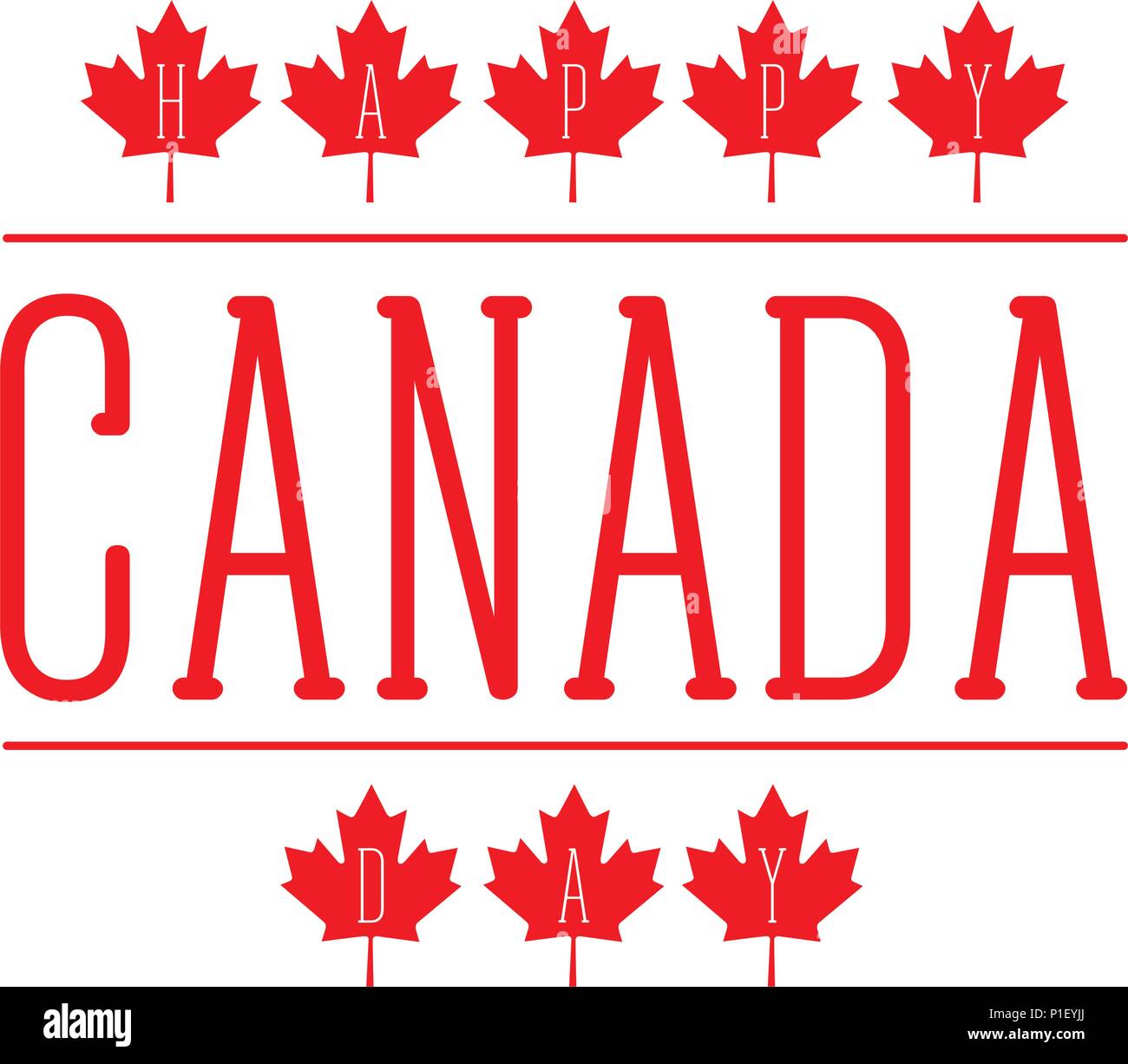 Canada day clip art hi-res stock photography and images - Alamy