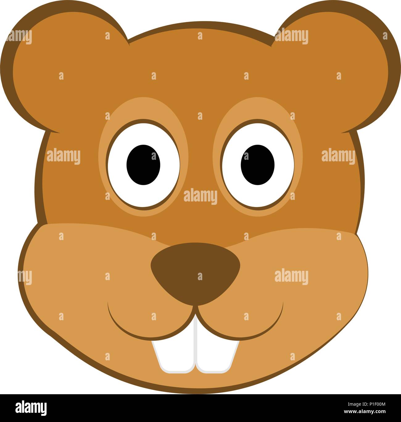 Happy beaver avatar Stock Vector Image & Art - Alamy