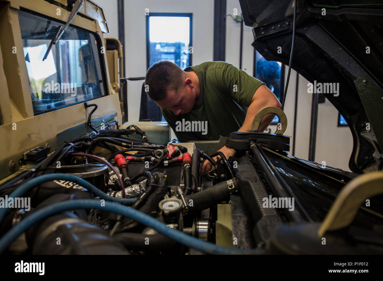 U.S. Marines with the Black Sea Rotational Force prepare equipment from ...