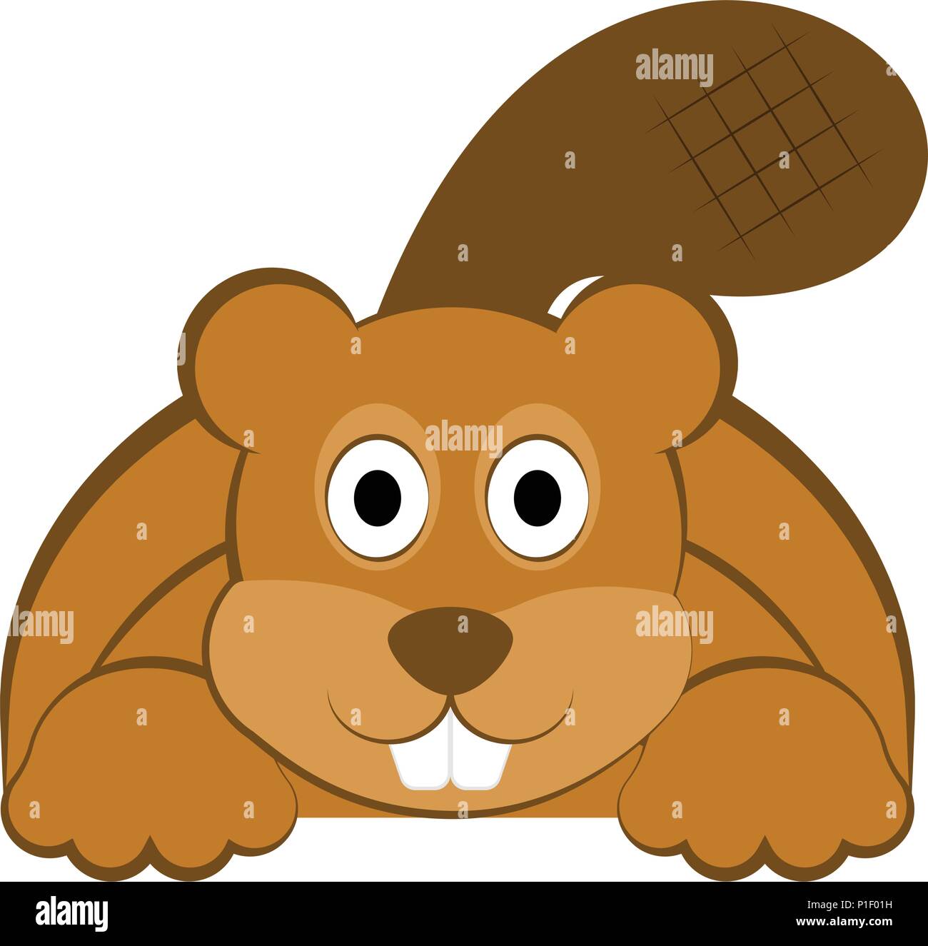 Happy beaver icon Stock Vector Image & Art - Alamy