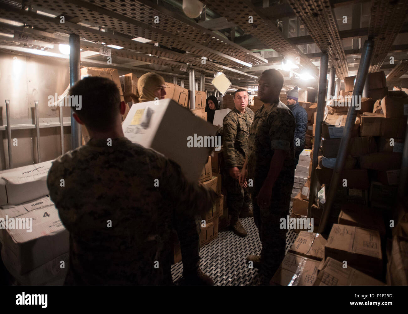 161024-N-WF272-284 SOUTH CHINA SEA (Oct. 24, 2016) Sailors and Marines ...