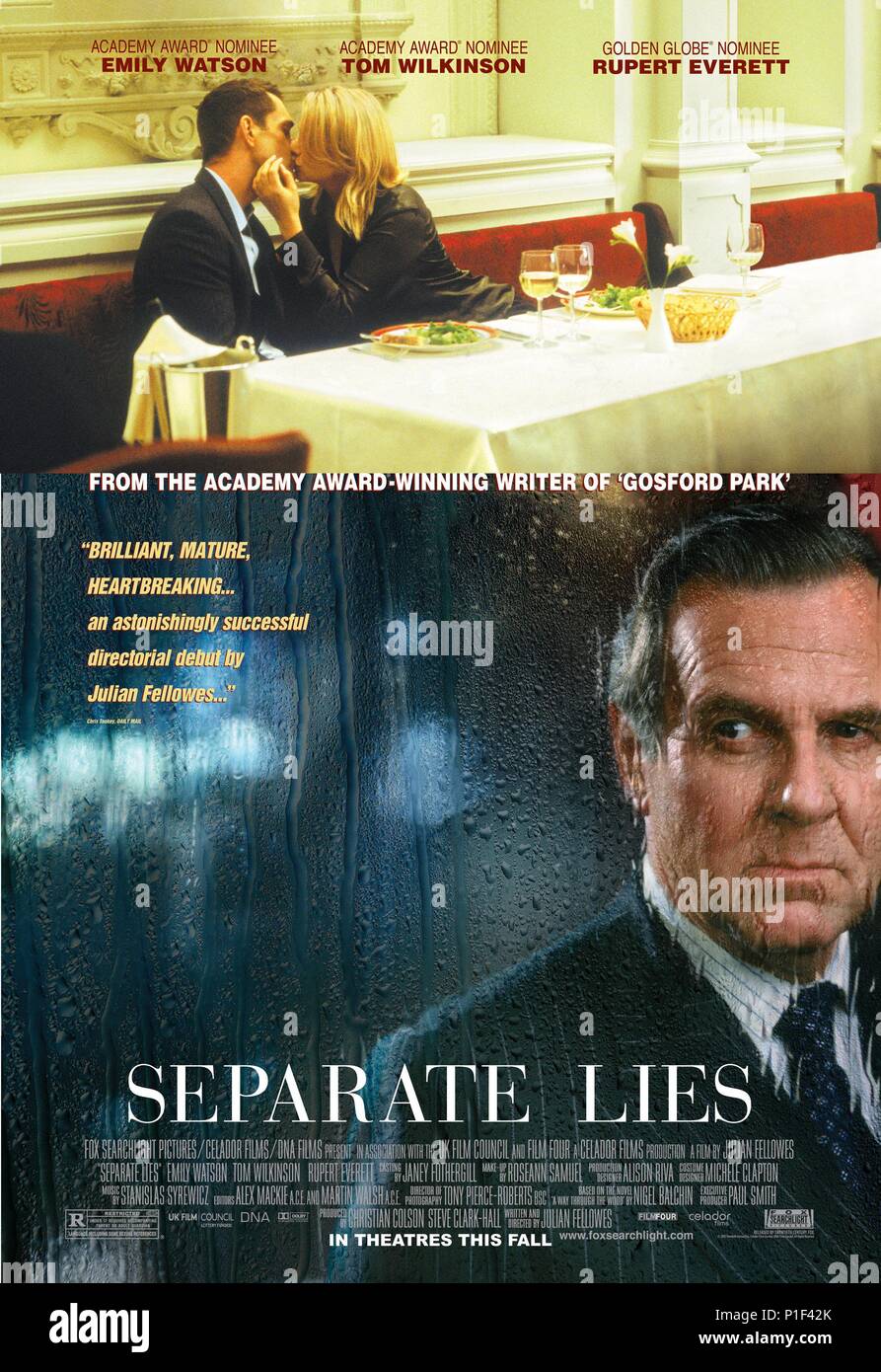 Original Film Title: SEPARATE LIES. English Title: SEPARATE LIES. Film Director: JULIAN FELLOWES ...