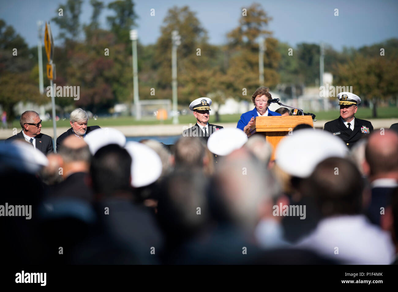 161021-N-DY073-035 ANNAPOLIS, Md. (Oct. 21, 2016) Barbara Mikulski ...