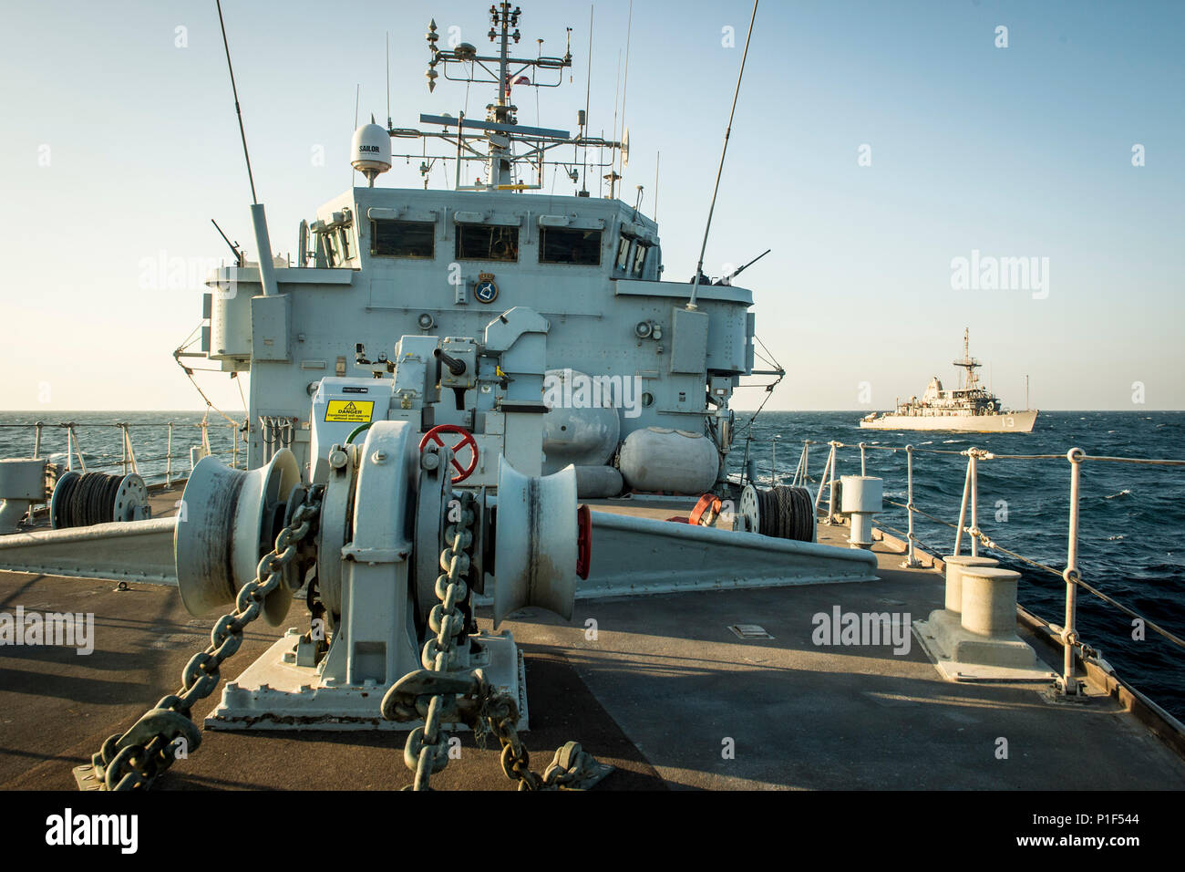 161021-N-SB587-0882 Royal Navy mine counter measure ship HMS ...
