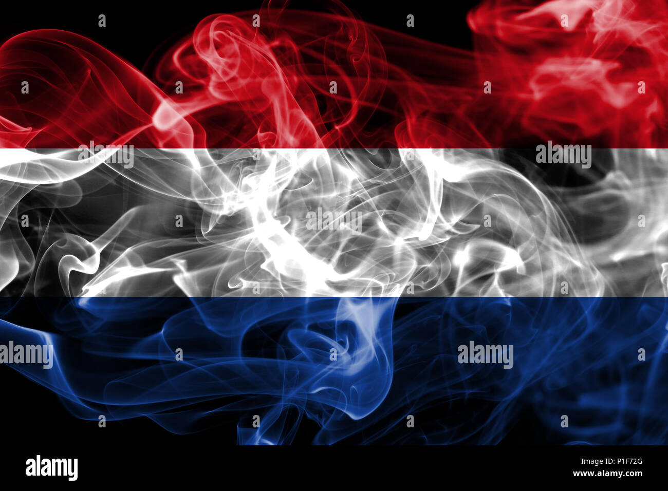 Netherlands smoke flag Stock Photo - Alamy