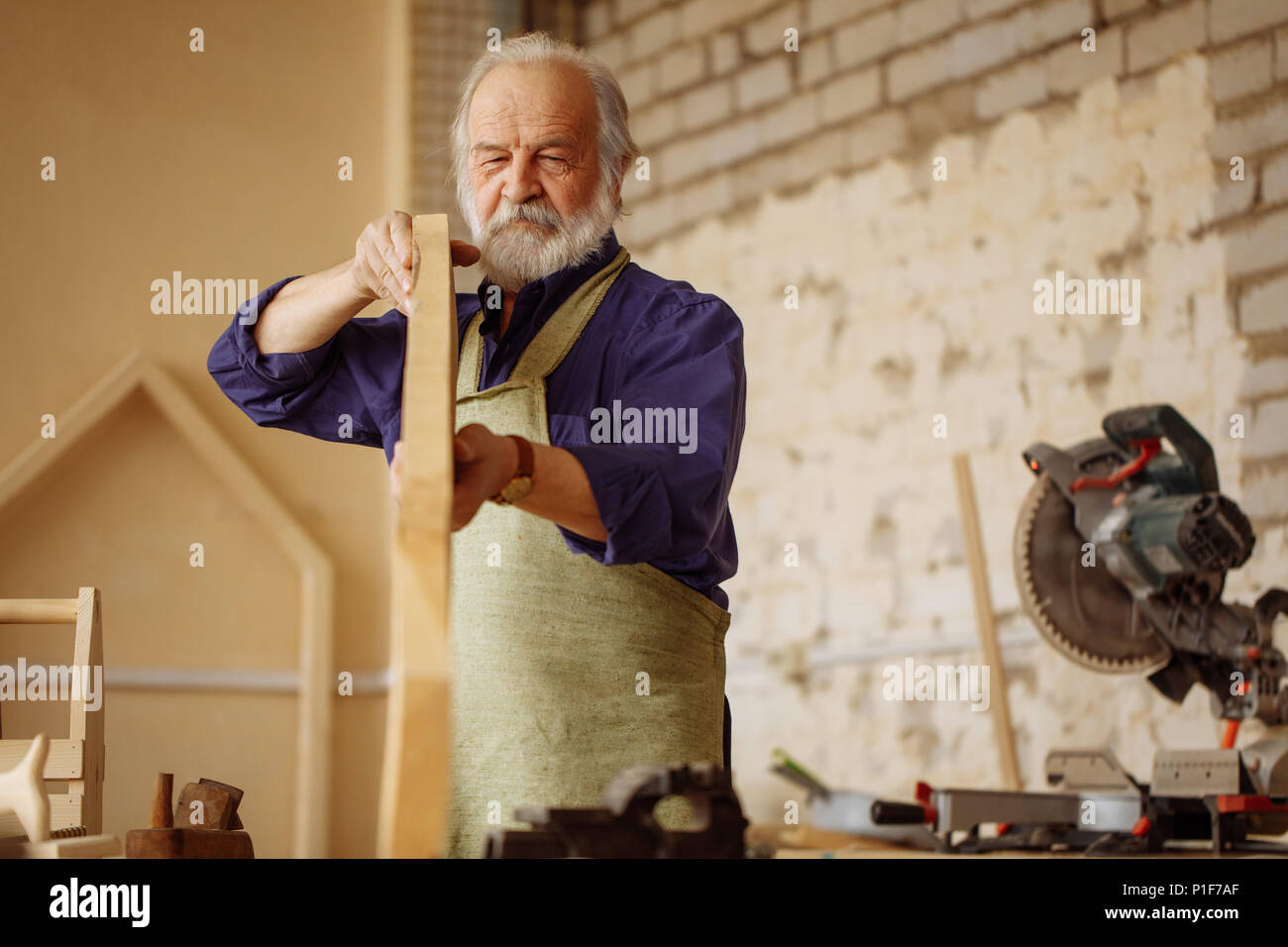 process of preparing wooden furniture Stock Photo - Alamy