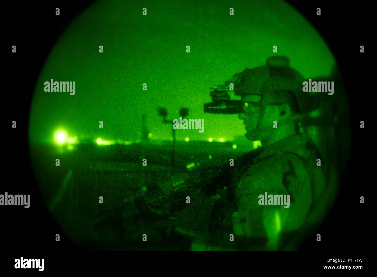 U.S. Marine Special Operations Command personnel participate in night ...