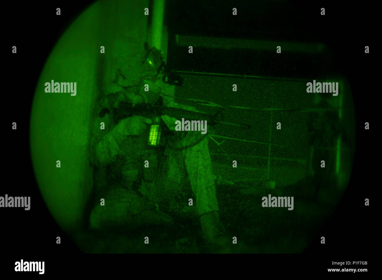 U.S. Marine Special Operations Command personnel participate in night ...