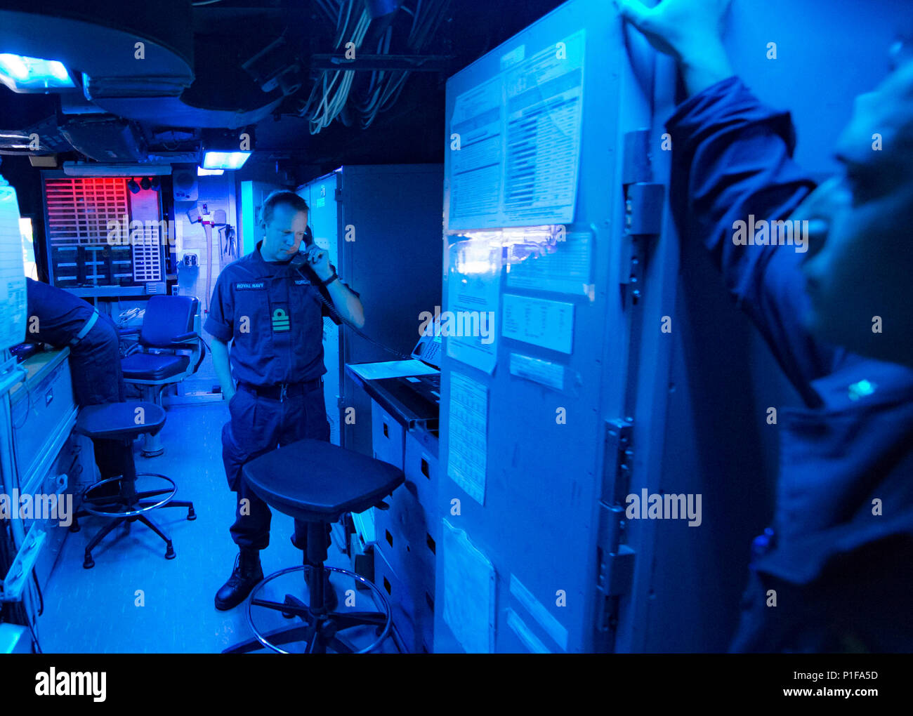 161020-N-QA919-0139 Royal navy Cmdr. David Morgan Commander of RFA Lyme ...